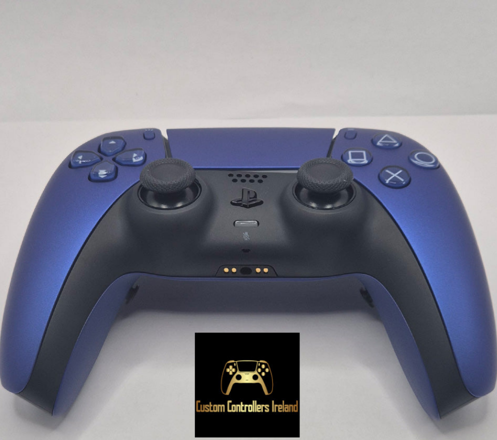 Glossy Blue Combat Custom PS5 Controller – Custom Controllers Ireland